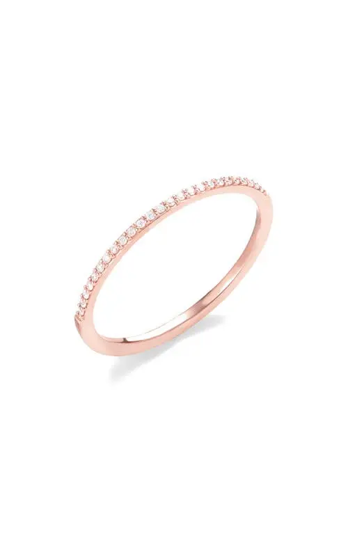 Lana Jewelry 14k Gold Diamond Stacking Ring - Rose Gold/diamond