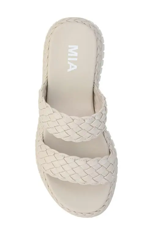 Mia Yoshi Braided Platform Wedge Sandals