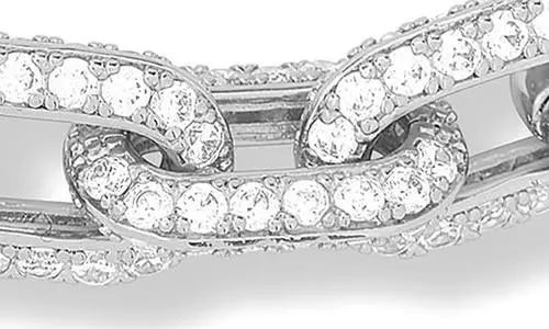 Melinda Maria Frankie Pavé Zirconia Link Bracelet - Silverhite