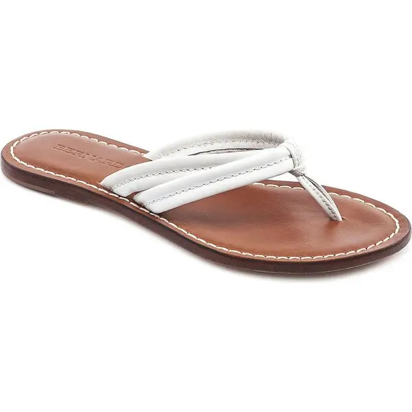 Bernardo Miami Thong Sandal - White Leather