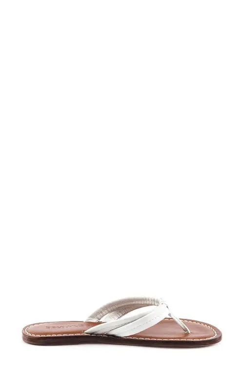 Bernardo Miami Thong Sandal - White Leather