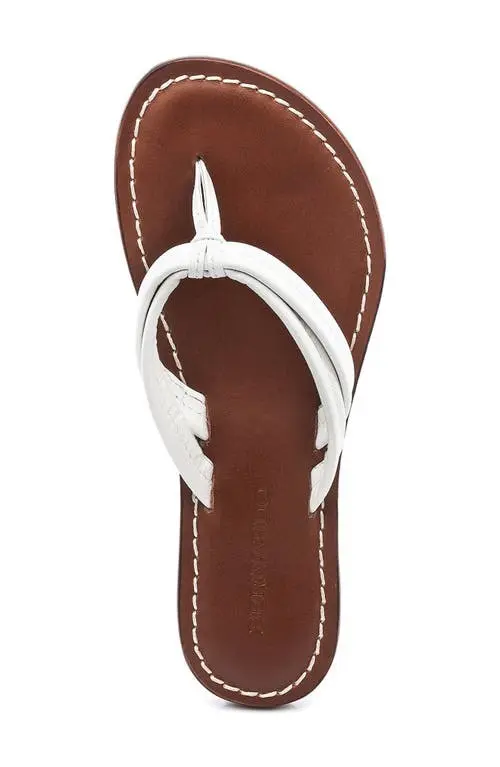 Bernardo Miami Thong Sandal - White Leather