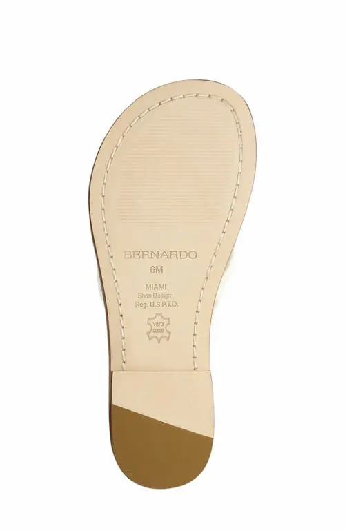 Bernardo Miami Thong Sandal - White Leather
