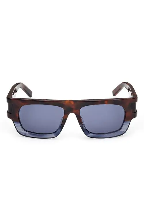 Mcm 54mm Rectangle Sunglasses - Havana / Other / Smoke