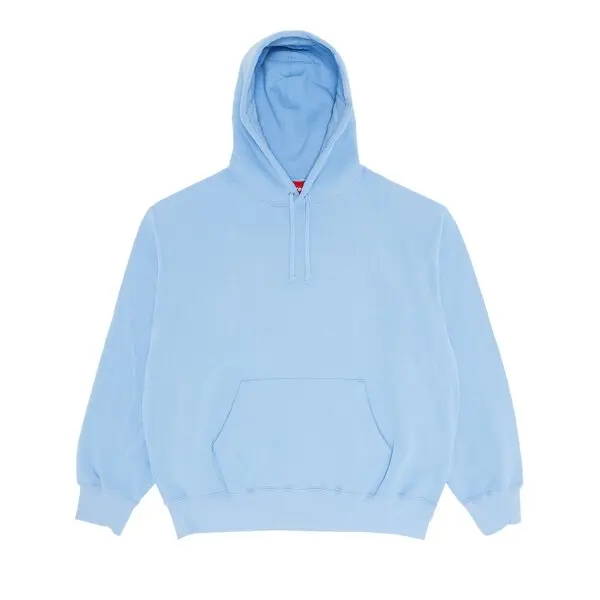 Supreme Satin Appliqué Hooded Sweatshirt - Blue