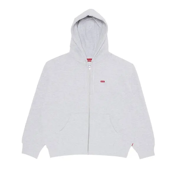 Supreme Small Box Zip Up Hooded Sweatshirt - Grey