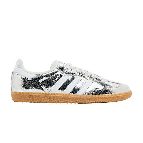 Adidas Samba Og Cracked Metallic Pack - Silver