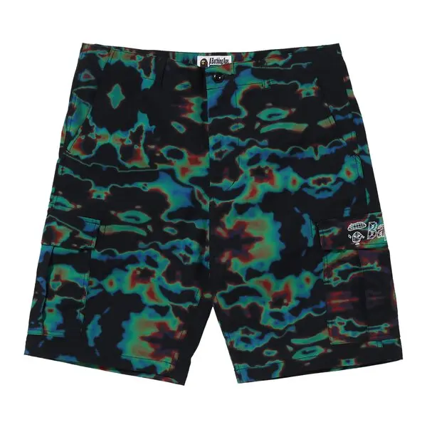 A BATHING APE Thermography Cargo Shorts - Multicolor