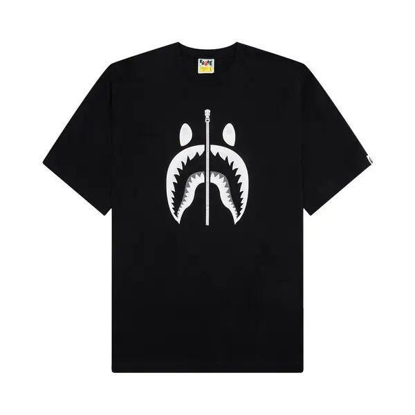 A BATHING APE Shark Tee #1 - Black