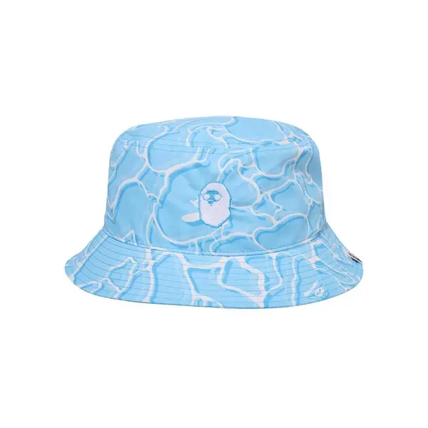 A BATHING APE Abc Sea Surface Camo Bucket Hat - Blue