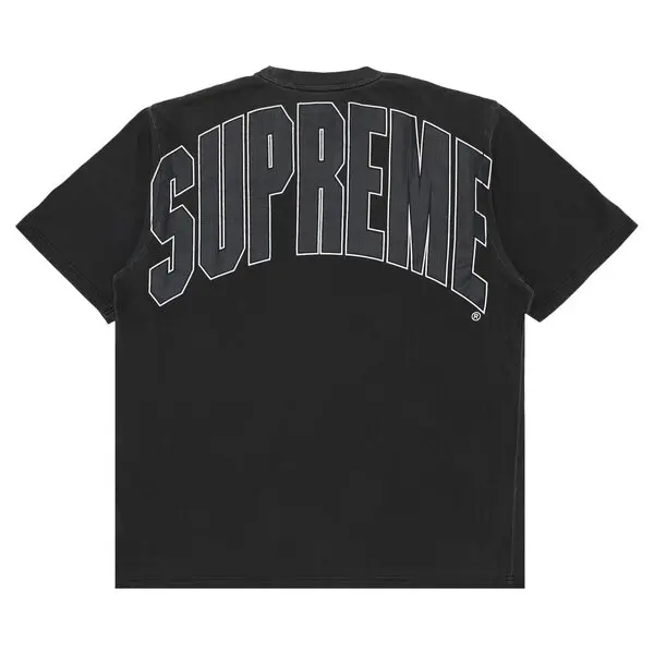 Supreme Cracked Back Arc Short-sleeve Top - Black