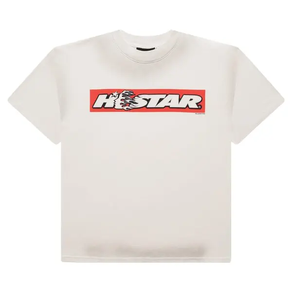 HELLSTAR Box Logo T-shirt 'red - Cream