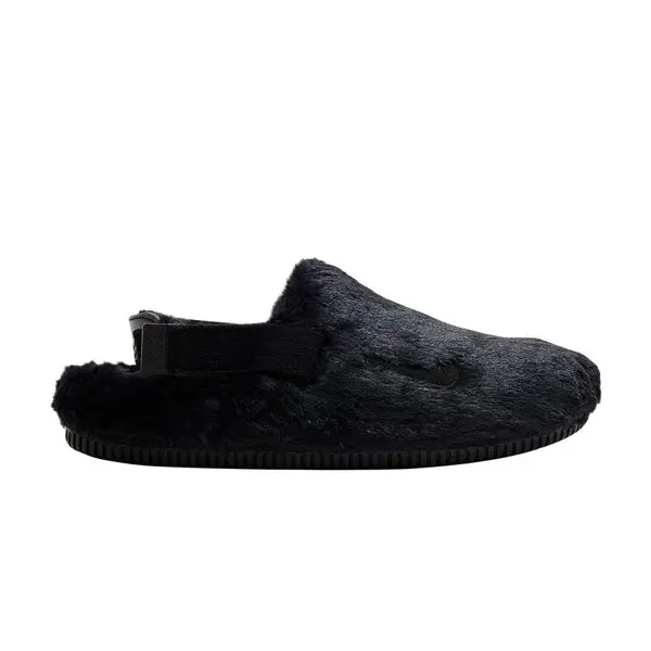 Nike Calm Mule Se 'triple Fur - Black