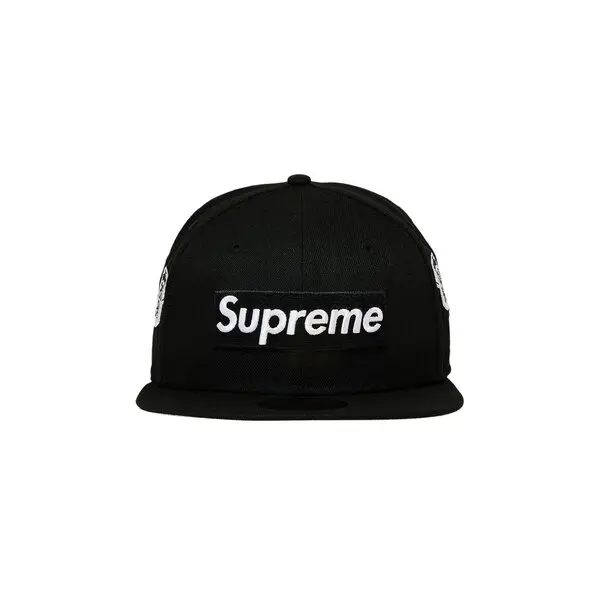 Supreme Jerseys Box Logo New Era Cap - Black