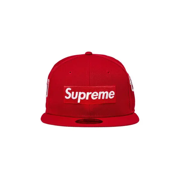 Supreme Jerseys Box Logo New Era Cap - Red