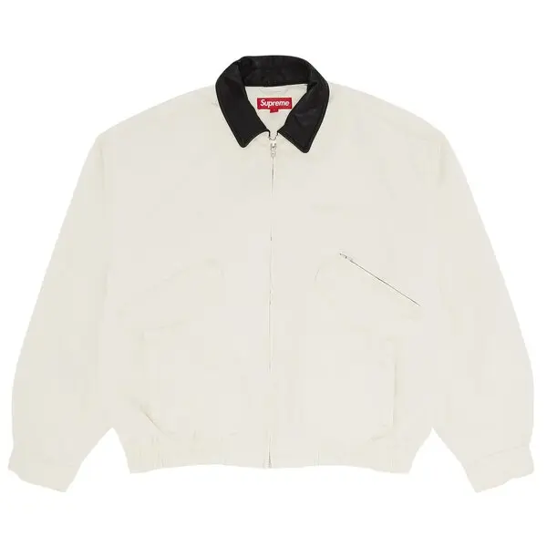 Supreme Leather Collar Utility Jacket