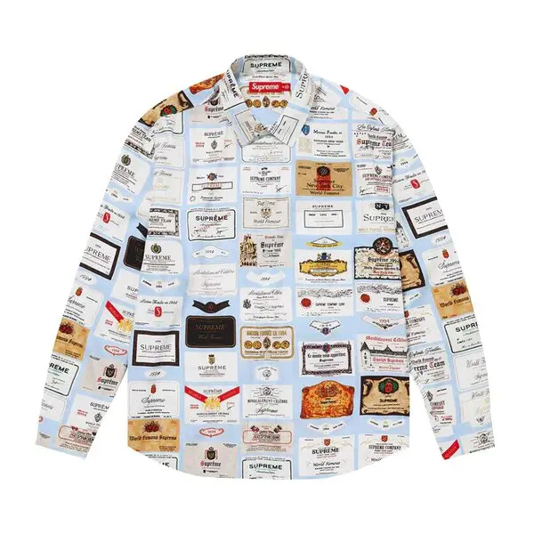 Supreme Label Shirt 'light - Blue