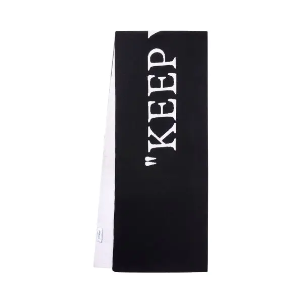 Off-White Keep Warm Scarf /white - Black