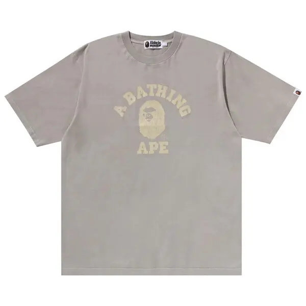 A BATHING APE Overdye College Relaxed Fit Tee 'ivory - Cream
