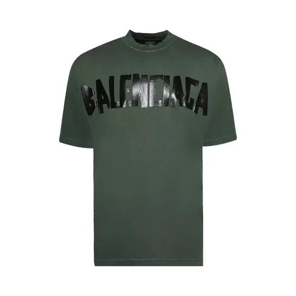 Balenciaga Tape Logo T-shirt 'dark - Green