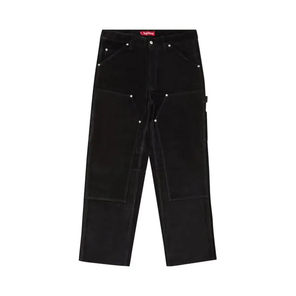 Supreme Suede Double Knee Painter Pant - Black