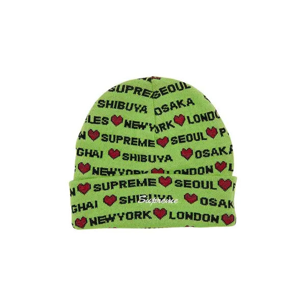 Supreme Hearts Beanie - Green