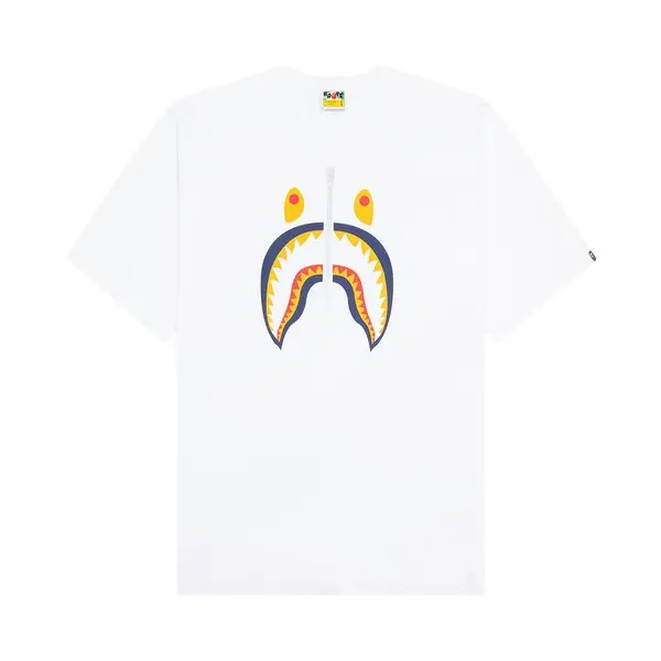 A BATHING APE Shark Tee Us - White
