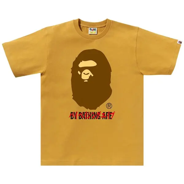 A BATHING APE Katakana Bathing Ape Tee - Yellow