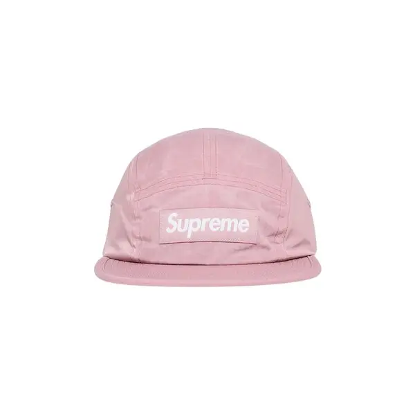Supreme Waxed Ripstop Camp Cap - Pink
