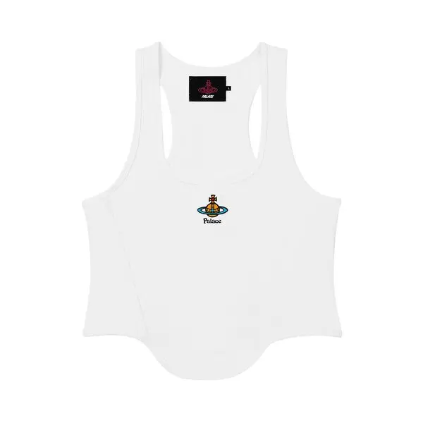 PALACE X Vivienne Westwood Corset Rib Vest - White