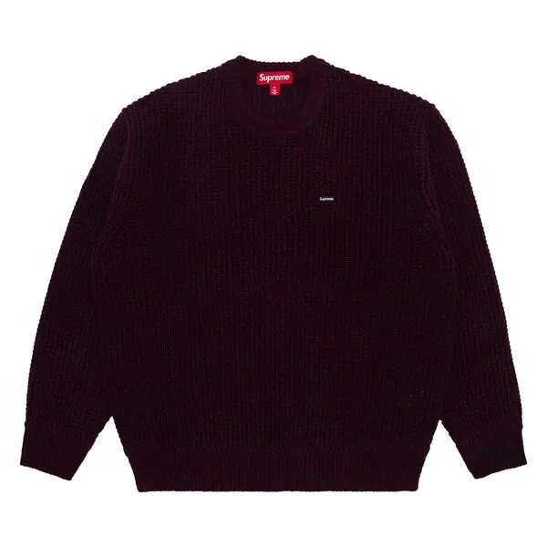 Supreme Waffle Small Box Sweater - Red