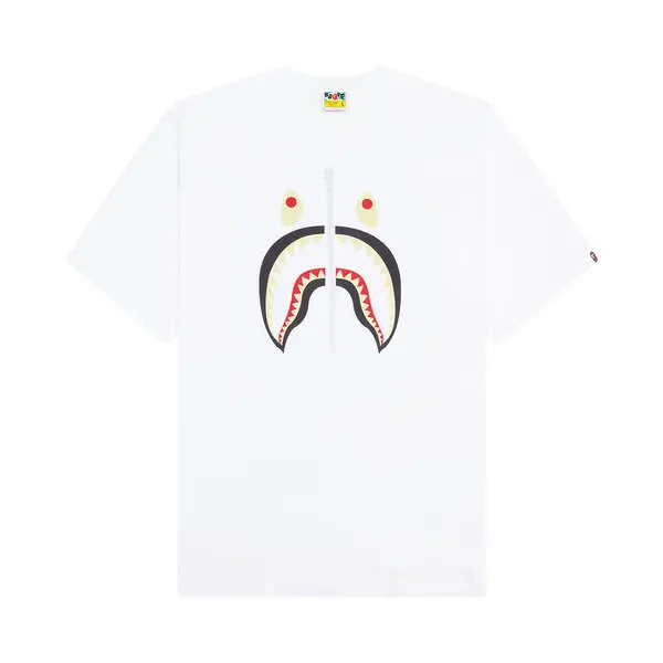 A BATHING APE Shark Tee China - White