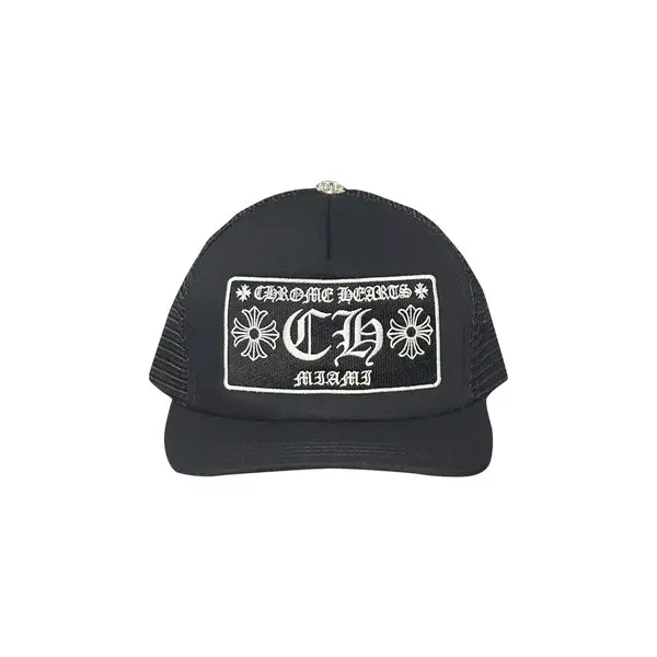 Chrome Hearts Miami Trucker Hat - Black