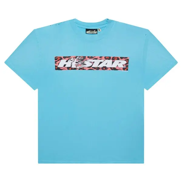 HELLSTAR Box Logo T-shirt - Blue