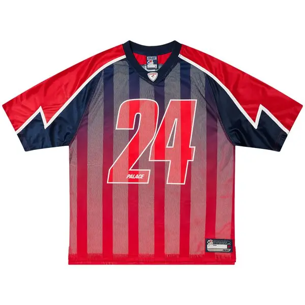 PALACE Meshy Stripe Jersey - Red