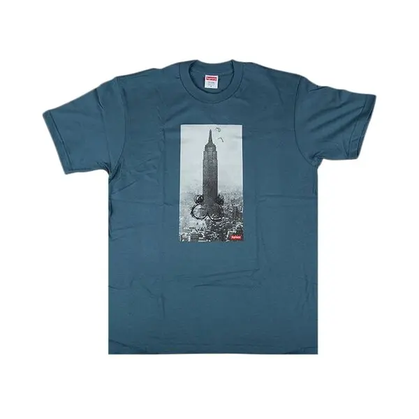 Supreme Mike Kelley The Empire State Building T-shirt 'slate - Blue