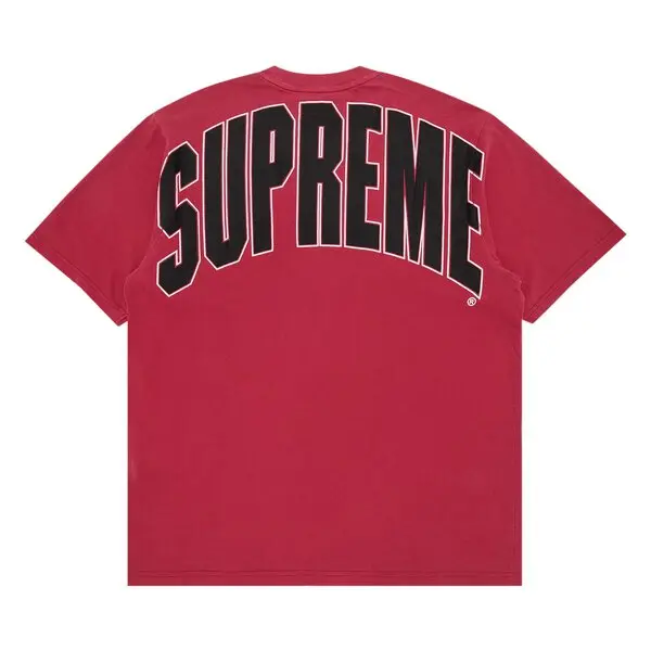 Supreme Cracked Back Arc Short-sleeve Top - Red