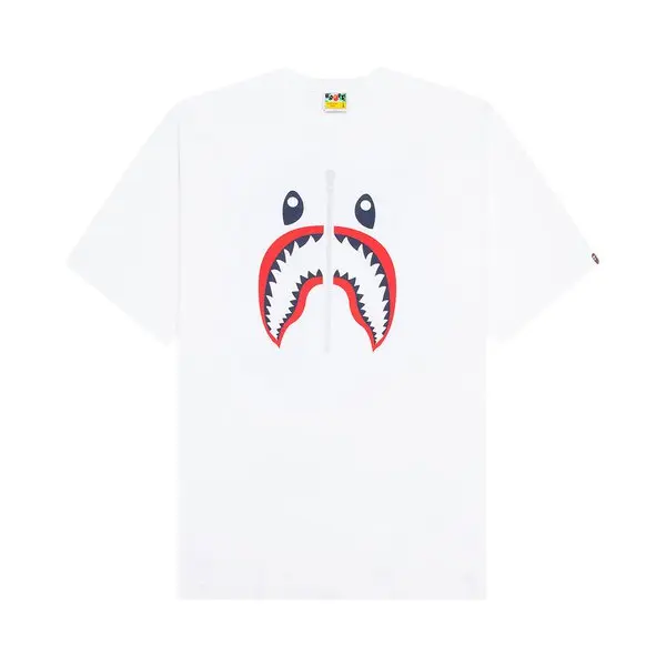 A BATHING APE Shark Tee France - White