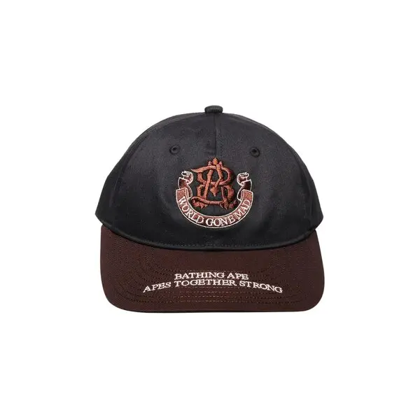 A BATHING APE Contrast Panel College Cap - Black