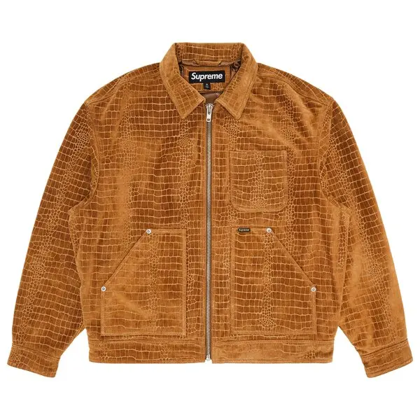 Supreme Suede Work Jacket Croc - Tan