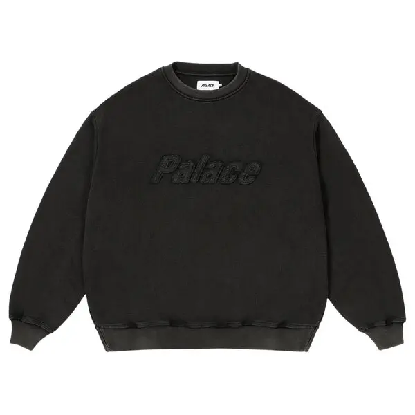 PALACE Triple Stitch Crew - Black