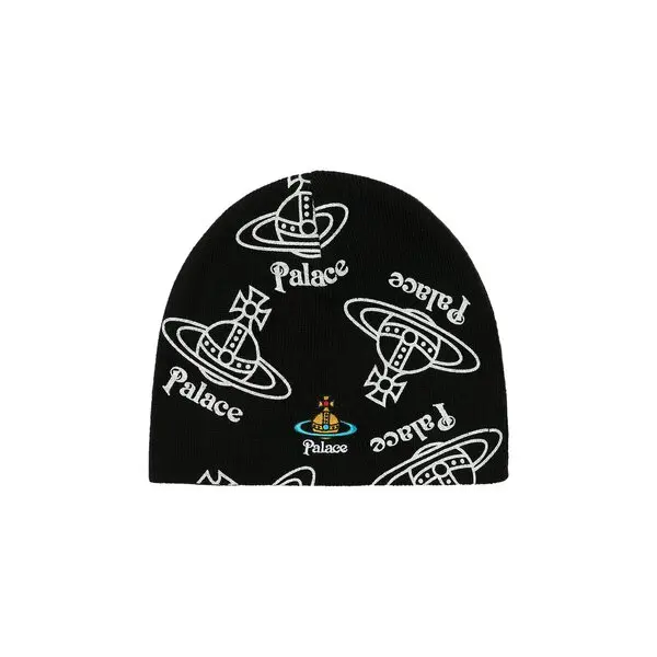 PALACE X Vivienne Westwood Jersey Beanie - Black