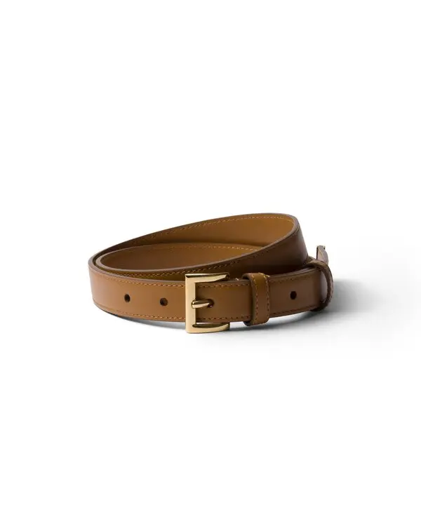 Prada Leather Belt - Brown
