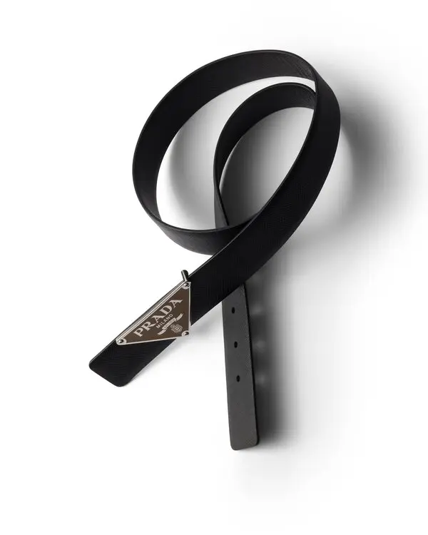 Prada Enameled-metal Belt Buckle