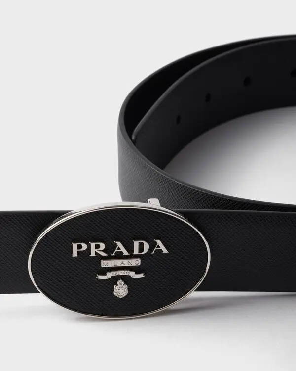Prada Saffiano Leather Belt Buckle