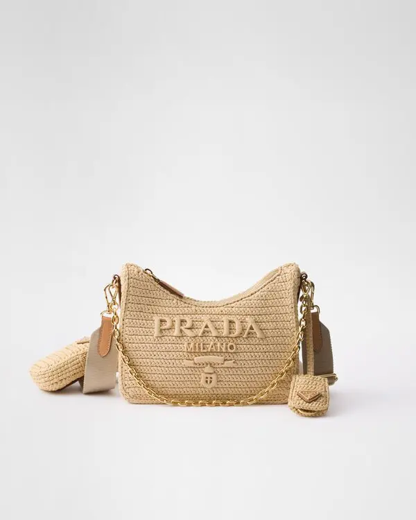 Prada Re-edition 2005 Crochet Bag - Natural