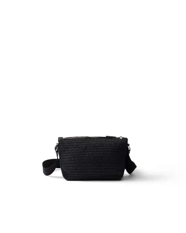 Prada Crochet Shoulder Bag - Black