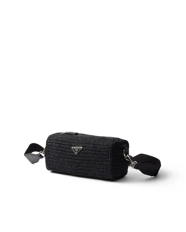 Prada Crochet Shoulder Bag - Black