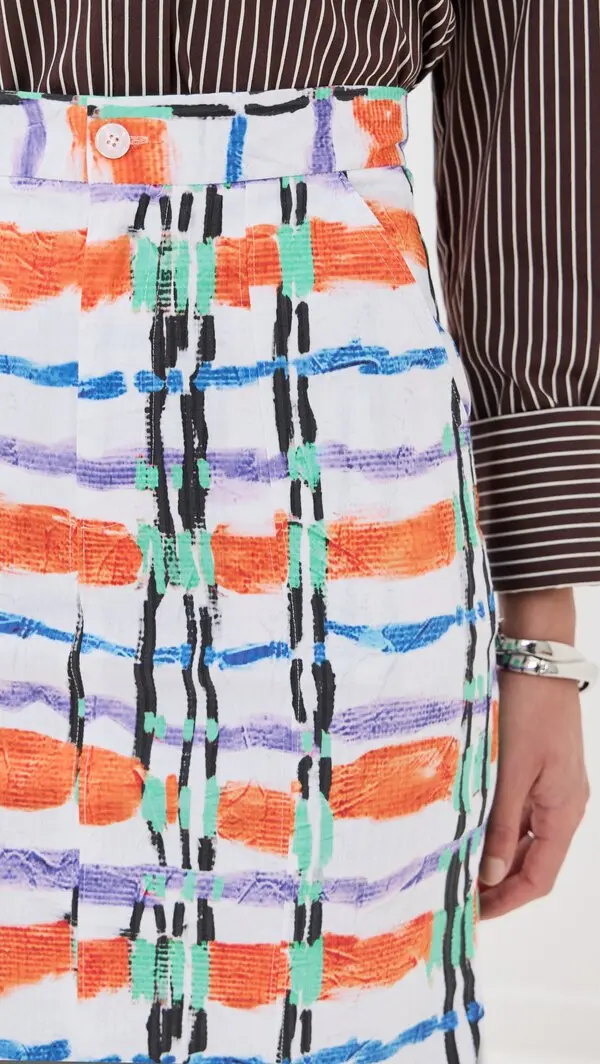 Stella Jean Printed Midi Skirt - Multi