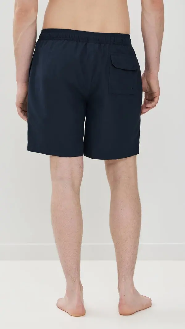 Barbour Staple Logo Swim Shorts - Navy